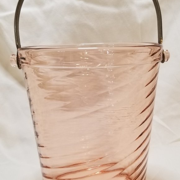 Fostoria | Dining | Vintage Depression Fostoria Glass Pink Spiral Optic ...